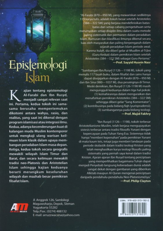 Buku Epistemologi Islam | Toko Buku Online - Bukukita