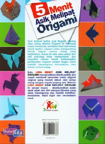 Buku 5 Menit Asik Melipat Origami | Toko Buku Online - Bukukita