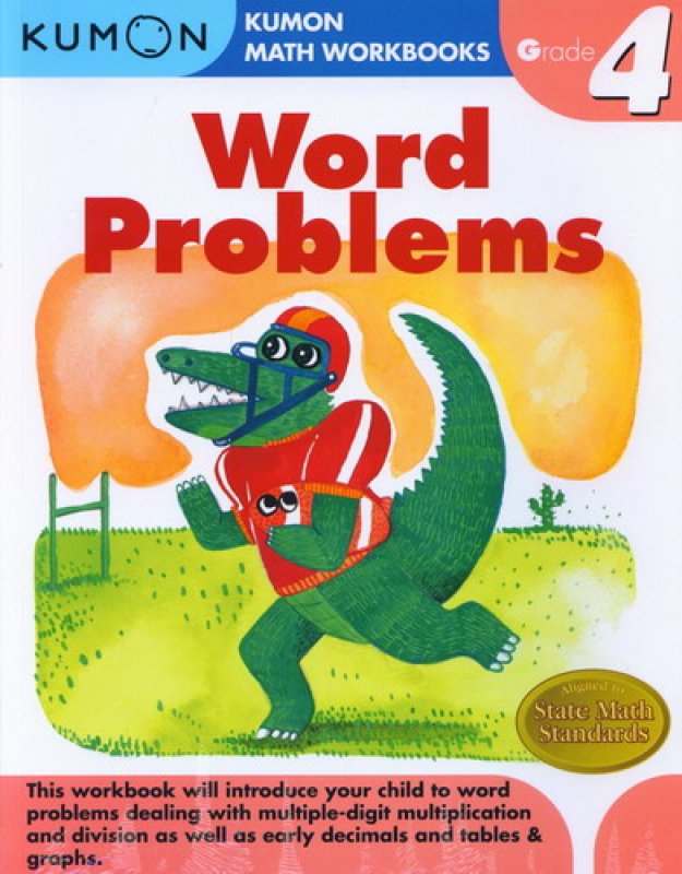 Kumon Math Workbooks: Grade 4 Word Problems (english Version)